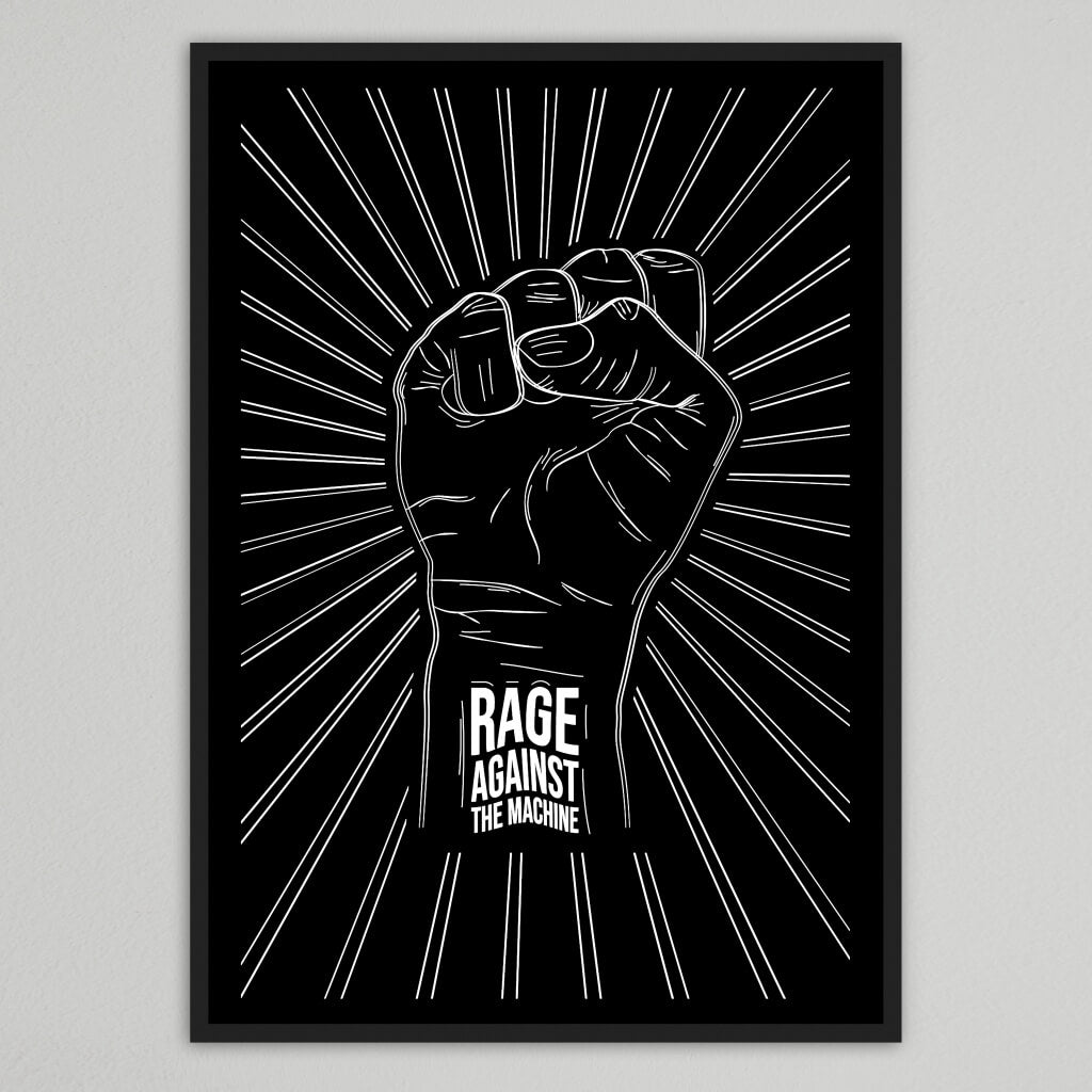 Rage Against The Machine Art Print | Mint & May